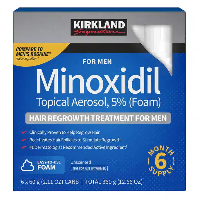 מינוקסידיל קצף 5% לגבר - 6 חודשים | Kirkland Minoxidil Foam | מינוקס ישראל - Minox IL