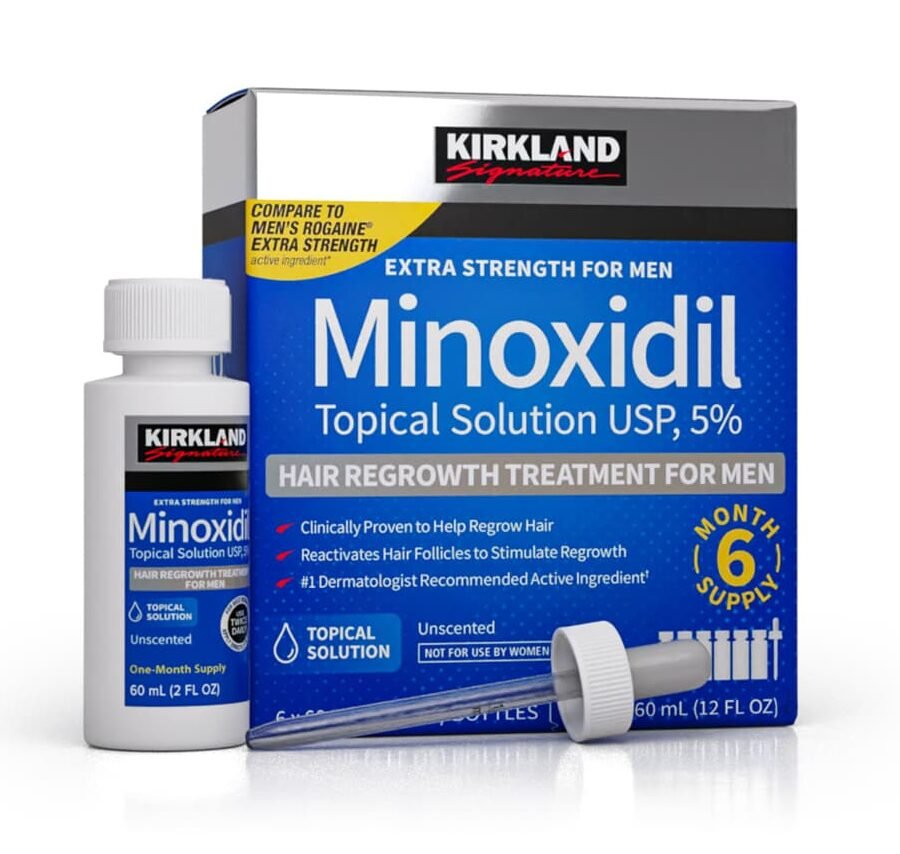 מינוקסידיל נוזל 5% לגבר - 6 חודשים | Minoxidil Liquid Kirkland - מינוקס ישראל - Minox IL